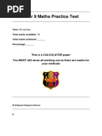 Year 9 Maths Progress Work Book | PDF