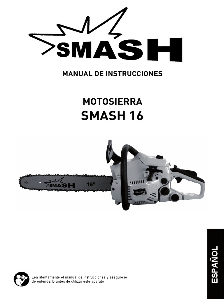 Motosierra Smash 16 37cc | PDF | Ingeniería mecánica | Bienes ...
