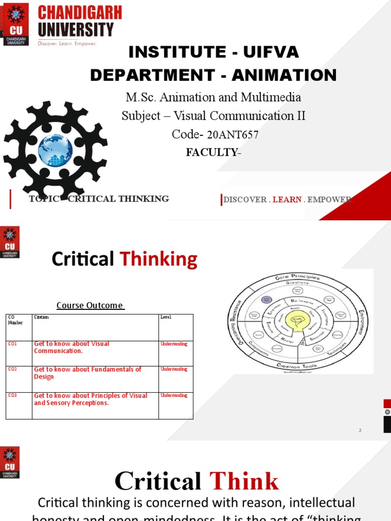 Critical Thinking in Visual Communication | PDF | Critical Thinking ...