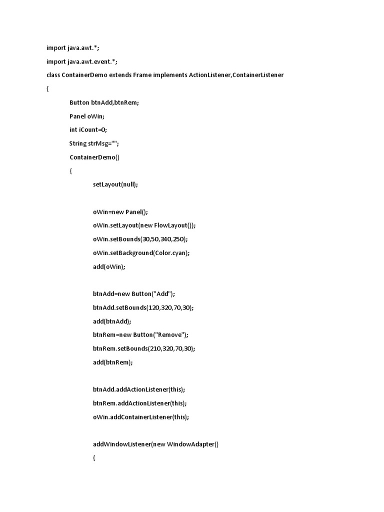 Container Demo | PDF