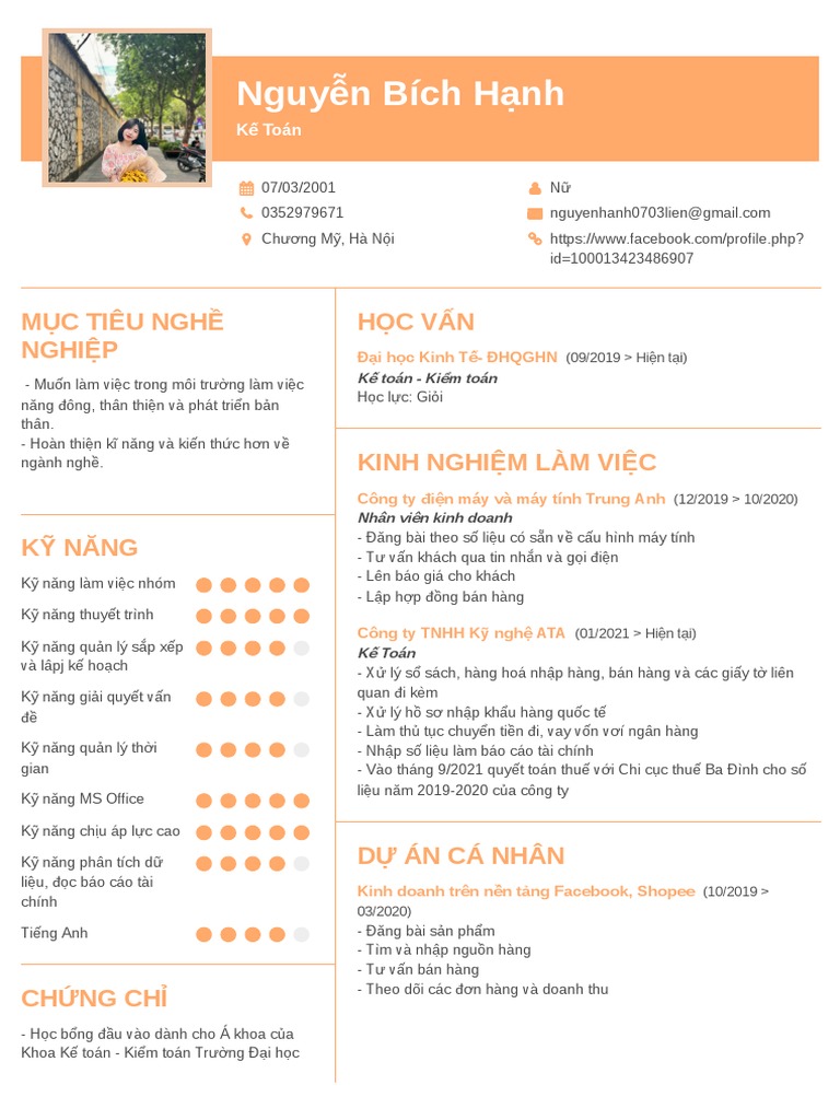 Nguyên Bích H NH CV | PDF