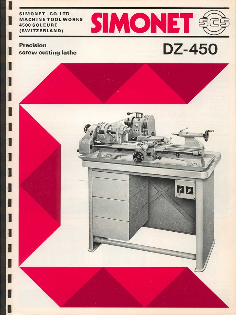 Simonet DZ-450 Manual | PDF