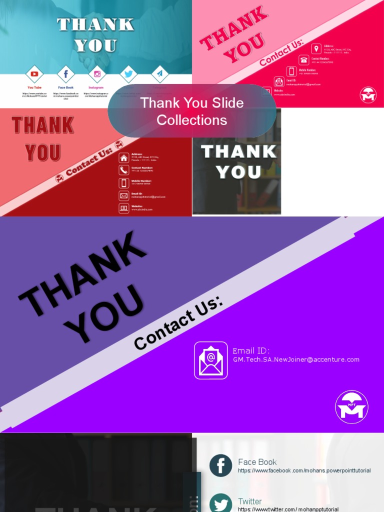Thank You Slide Business Card Template Google Drive PDF Internet 