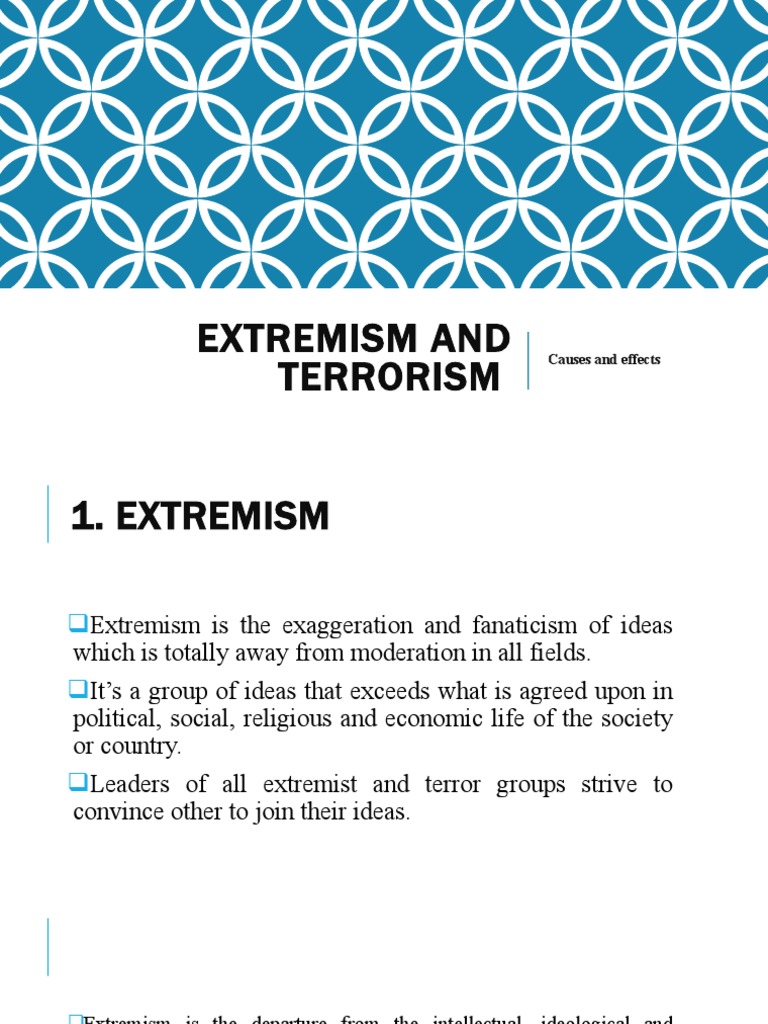 EXTREMISM and TERRORISM - 1 | PDF | Extremism | Violence