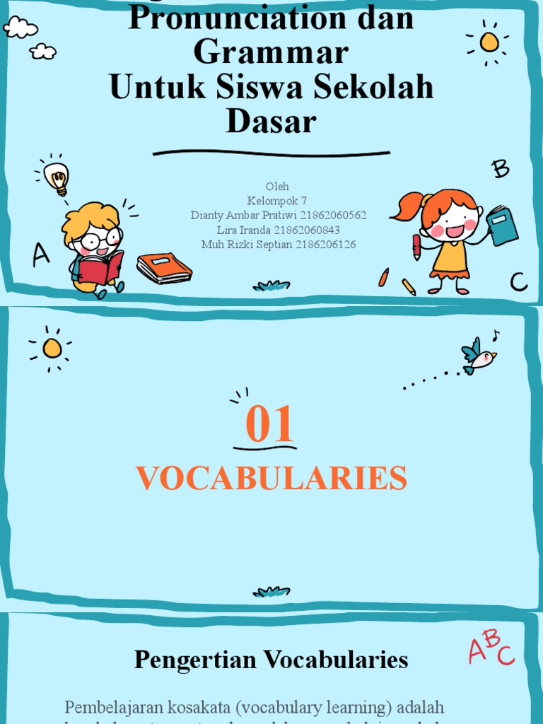 English Vocabularies, Pronunciation Dan Grammar | PDF