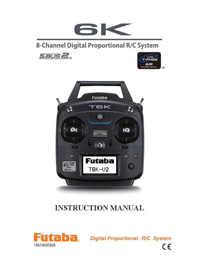 Futaba 6K - V2 Manual | PDF | Battery Charger | Electric Motor