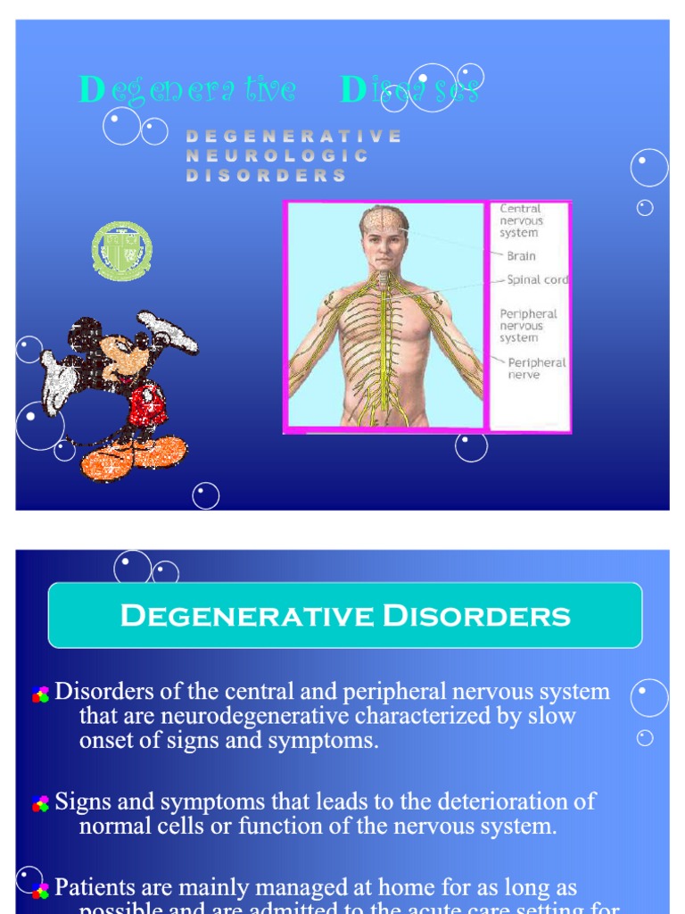 Degenerative Neurological Disorders | PDF | Amyotrophic Lateral ...