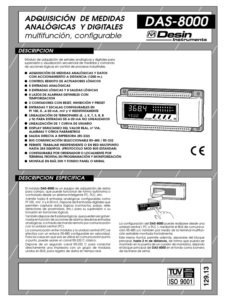 HT DAS 8000 Es v9 | PDF | Controlador lógico programable | Ingeniería ...