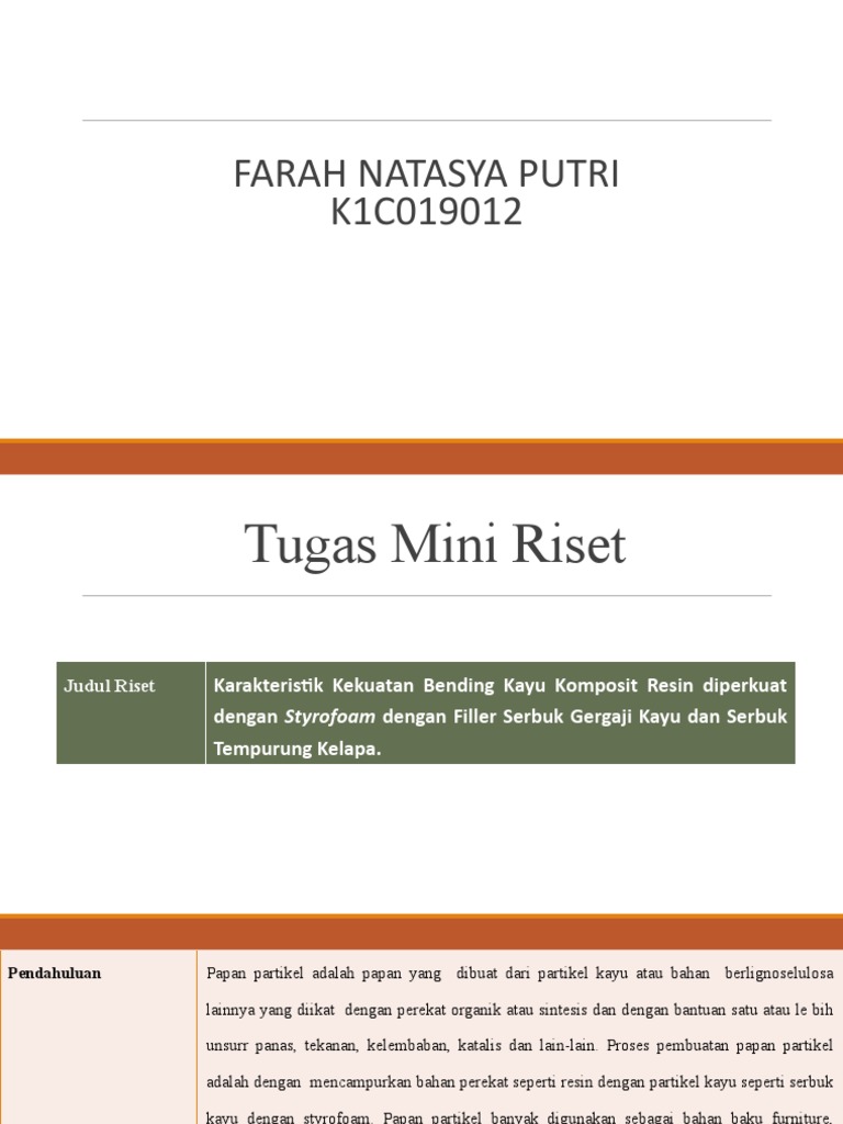 Miniriset Polimer Farah k1c019012 | PDF | Sains & Matematika