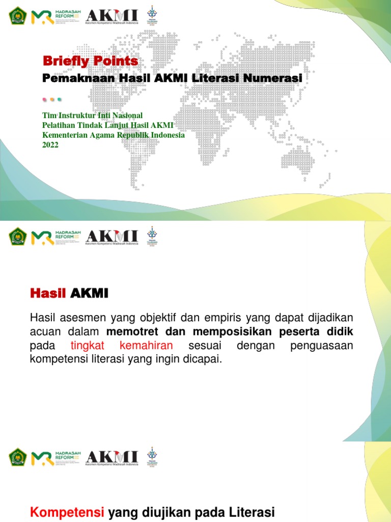 Literasi Numerasi - Pemaknaan Hasil AKMI | PDF | Metode & Bahan Ajar