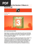 Significance of the Number 3 | PDF | Philosophy