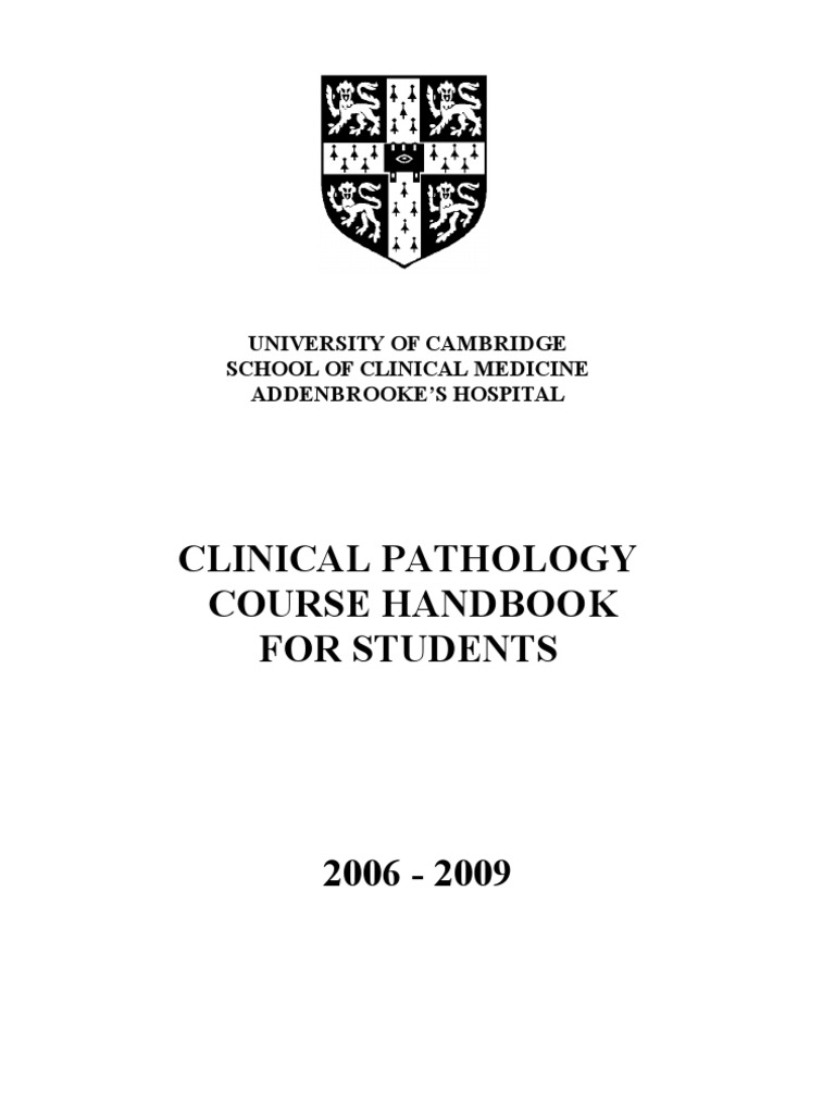 Clinical Pathology Course Handbook 2006-2009 | PDF | Pathology ...
