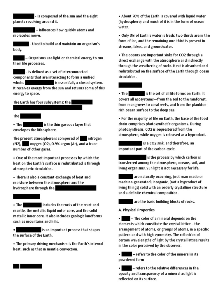 Solar System | PDF | Rock (Geology) | Sedimentary Rock