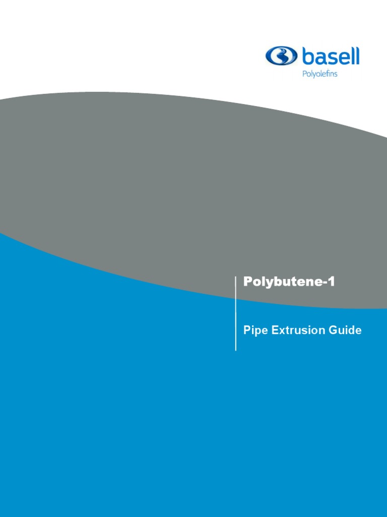 Polybutene-1 Pipe Extrusion Overview | PDF | Extrusion | Creep ...