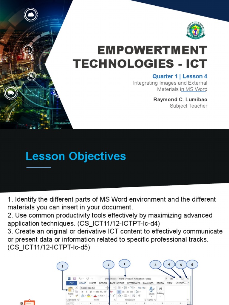Ict Lesson 4 Pdf Computing Computer Graphics