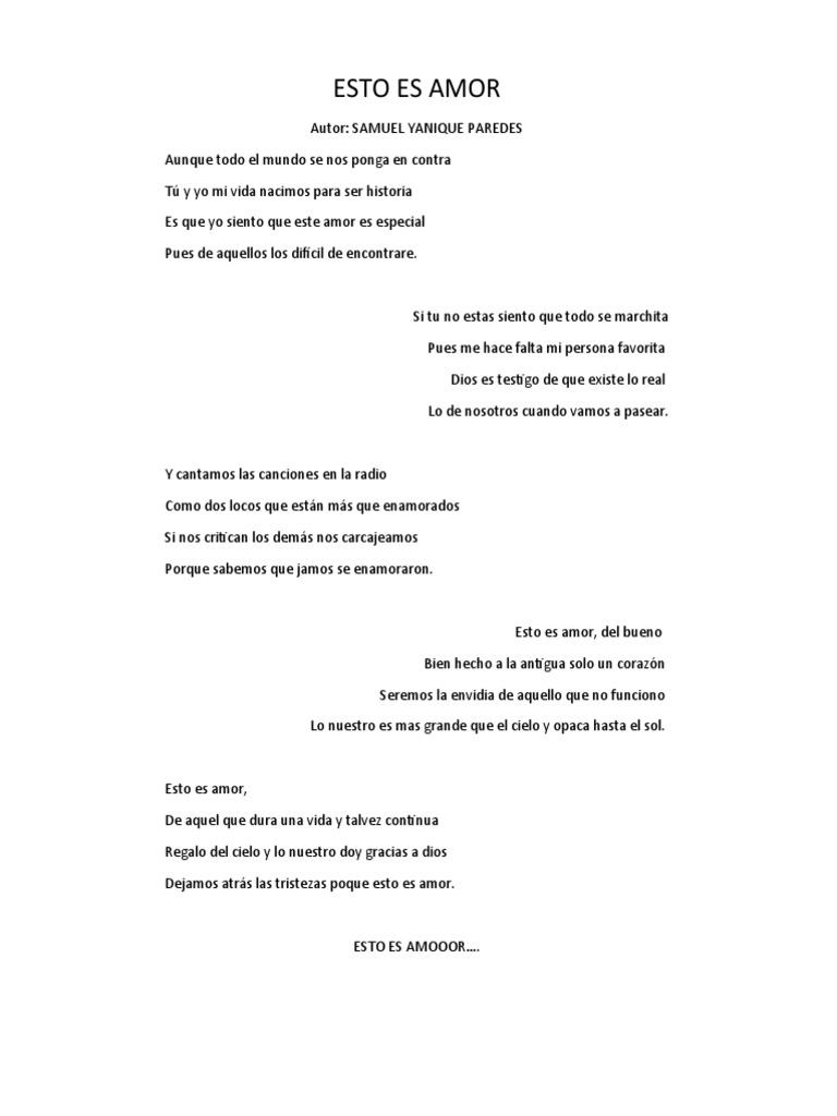 Esto Es Amor | PDF | Amor