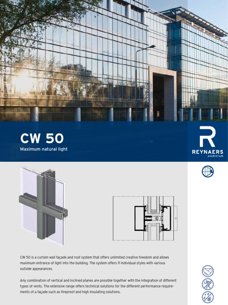 Reynaers CW 50 Curtain Wall System | PDF