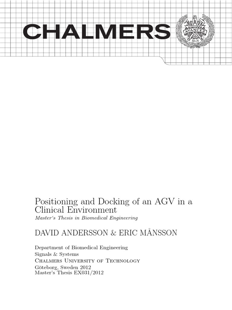 Positioning and Docking of An AGV in A Clinical Environment | PDF ...