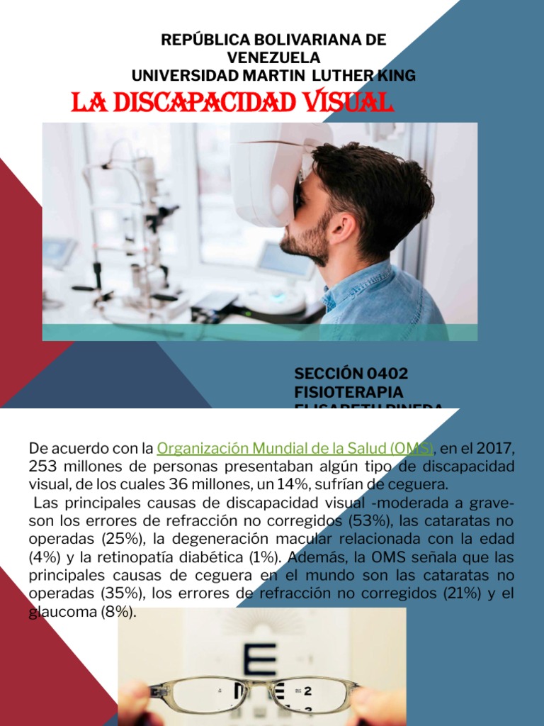 Discapacidad Visual | PDF | Ojo humano | Percepción visual