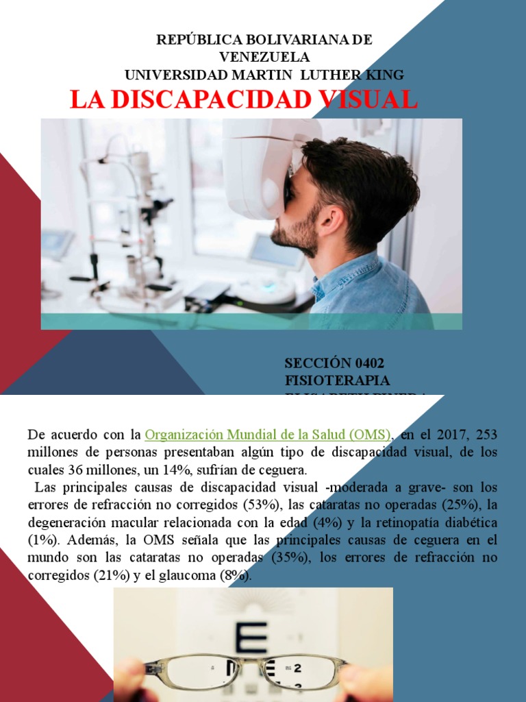 Discapacidad Visual | PDF | Ojo humano | Percepción visual