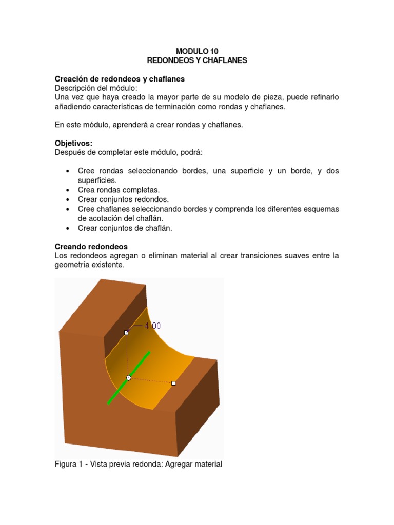 10 Redondeos y Chaflanes | PDF