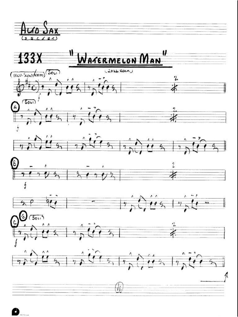Watermelon Man - 6 Horns + Rhythm - Stan Kenton Dectet | PDF