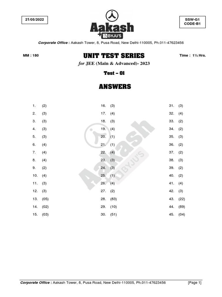 Test Solution | PDF | Physics | Physical Sciences Test Solution | PDF | Physics | Physical Sciences