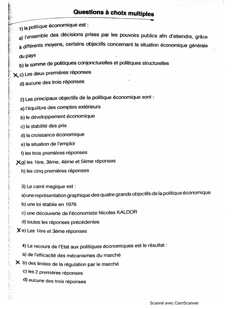 QCM Avec Correction | PDF
