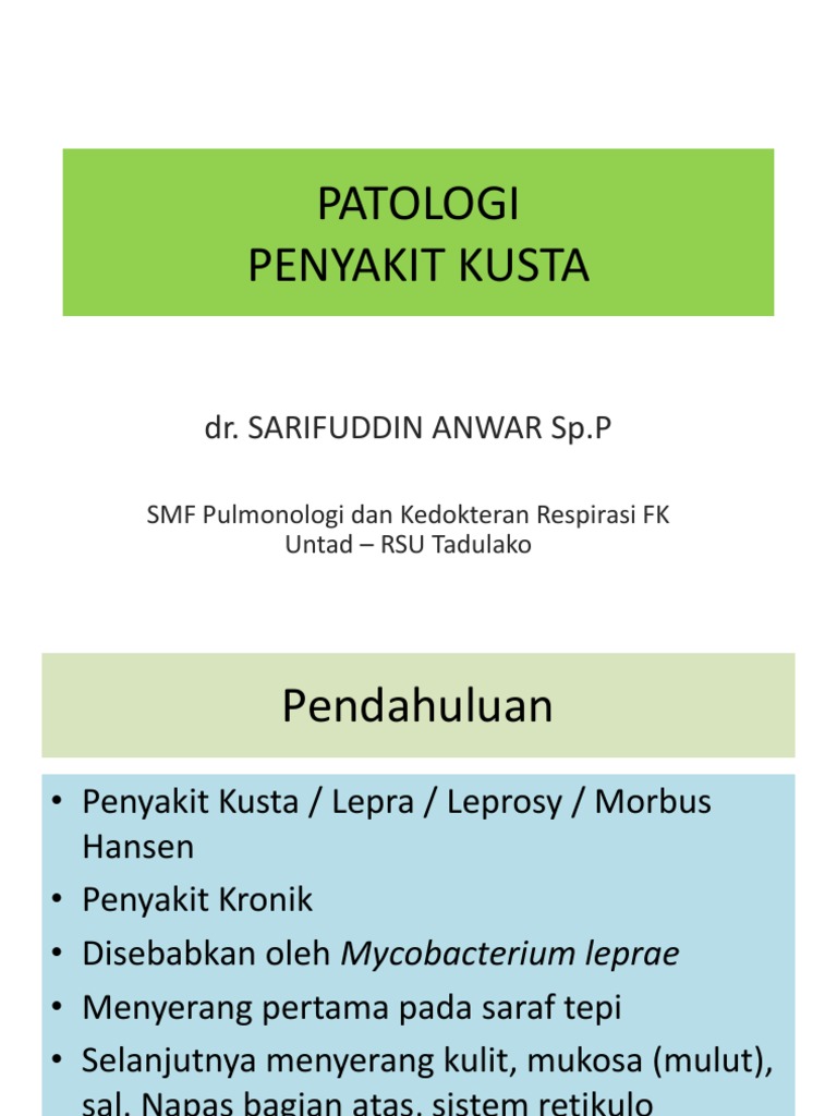 Gejala dan Klasifikasi Penyakit Kusta | PDF
