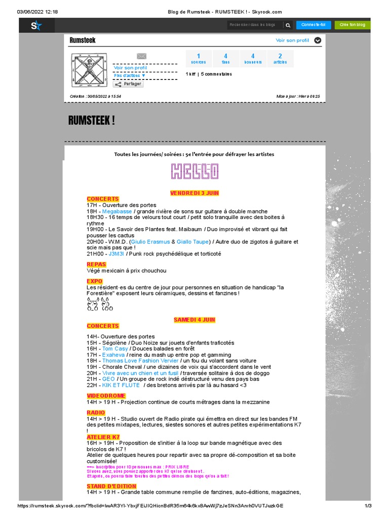 FANCIFERE #5 : Concerts et Ateliers | PDF | Musique populaire | Média ...