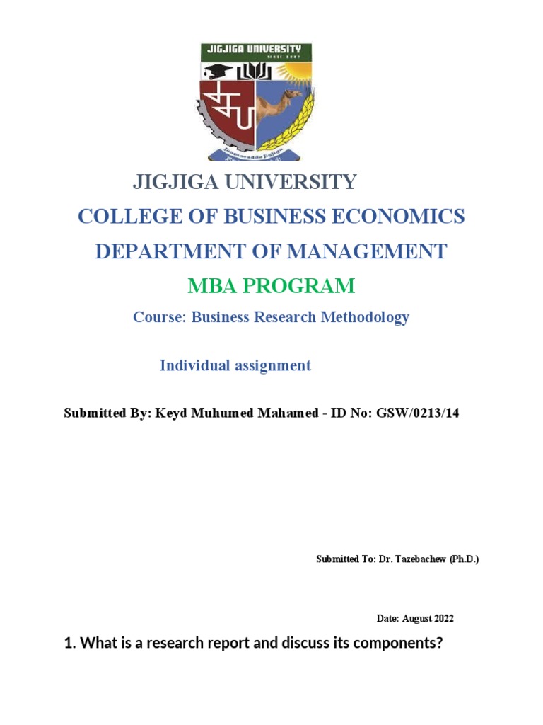 Individual Assignment - BRM - Keyd M | PDF | Data Analysis | Statistics