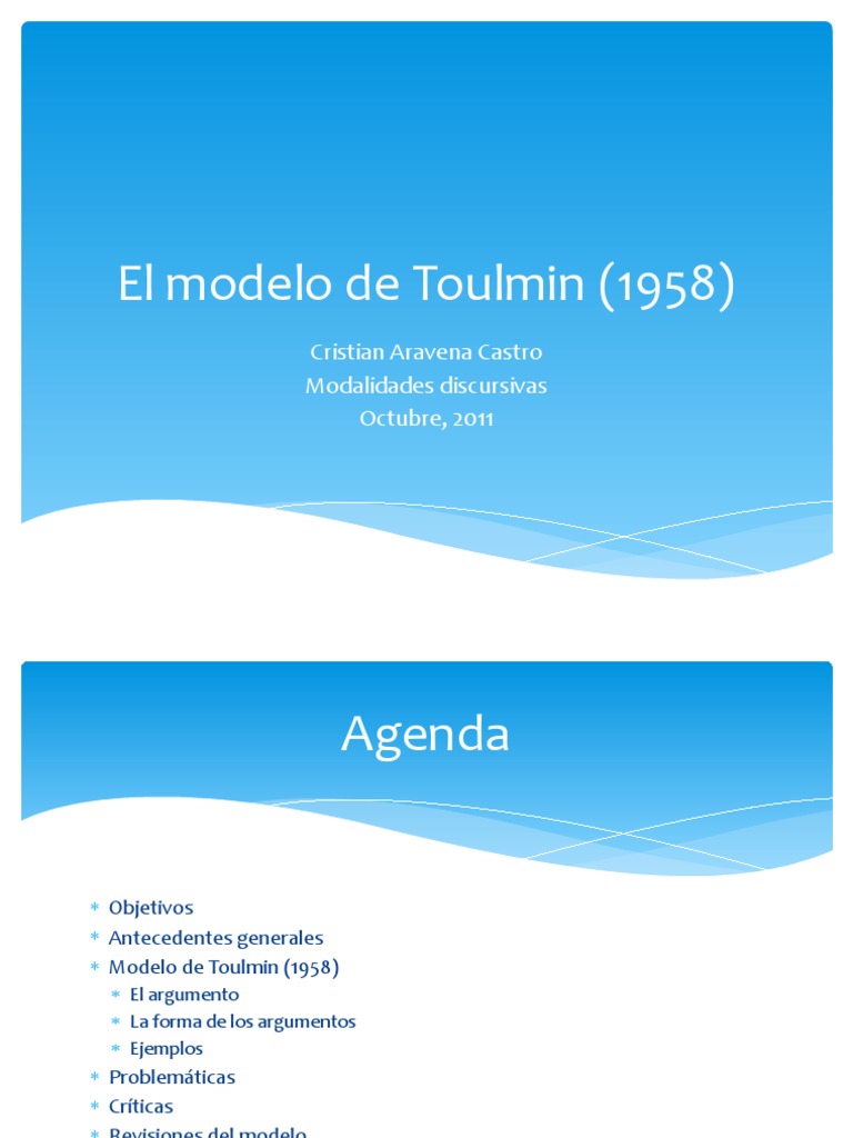 Modelo de Toulmin: Estructura y Análisis | PDF | Argumento | Lógica