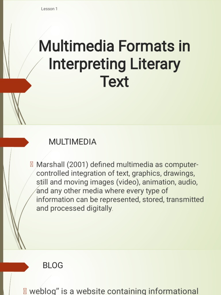 21st Century Literature Module 4 Lesson 1 | PDF | Multimedia | Mass Media 21st Century Literature Module 4 Lesson 1 | PDF | Multimedia | Mass Media
