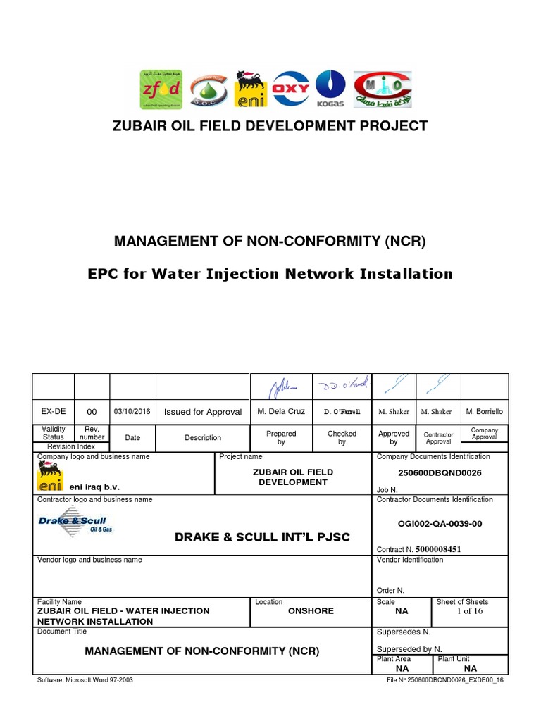 250600DBQND0026 - Exde00 - 16 - Management of Non-Conformity | PDF ...