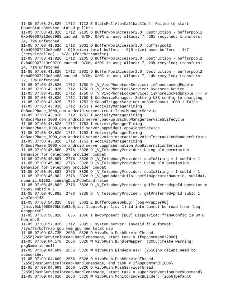 Log | Download Free PDF | Android (Operating System) | Computing Platforms