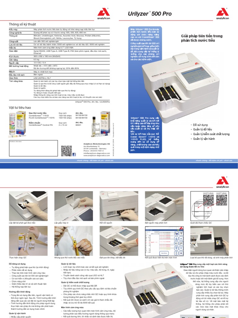 Urilyzer 500 Pro Catalogue Vi (Final) | PDF