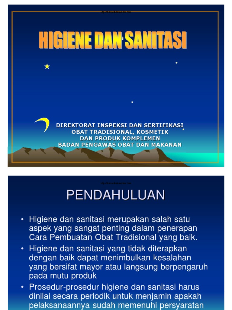 Higiene dan Sanitasi dalam Pembuatan Obat | PDF