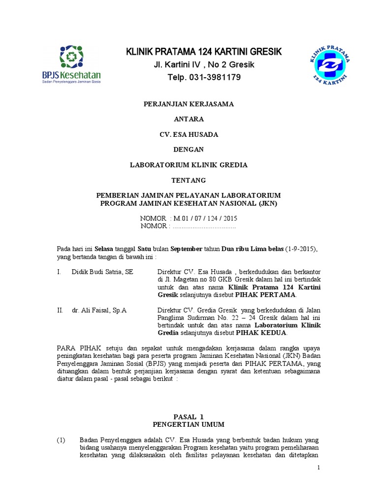 MoU Lab Gredia | PDF