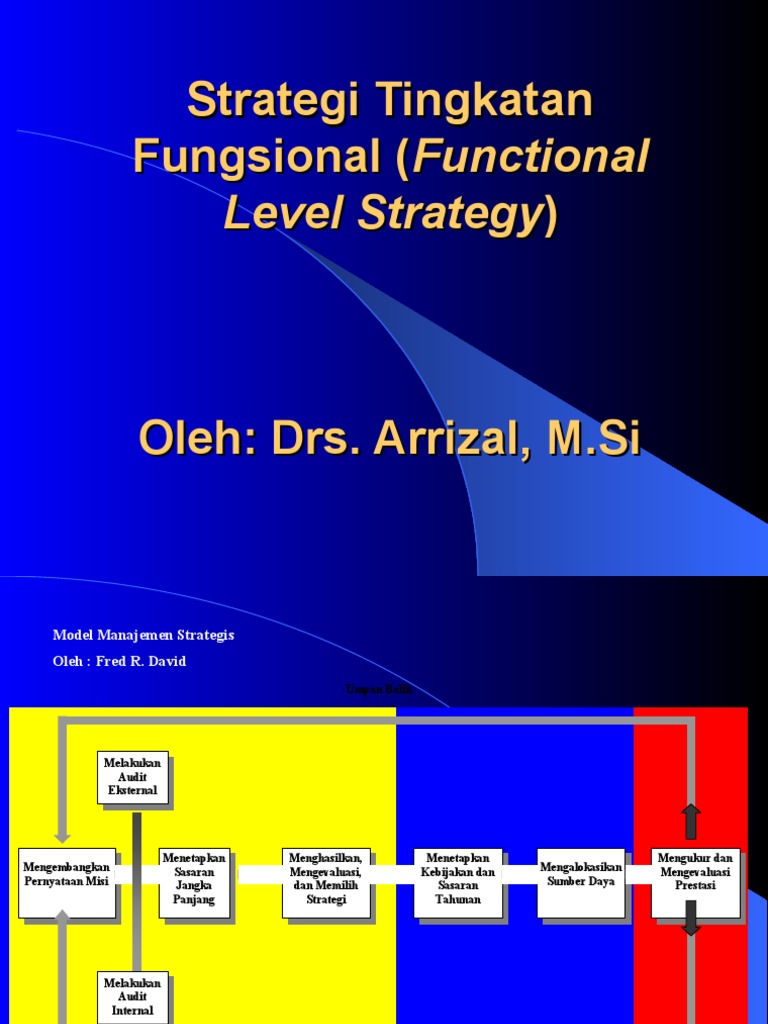 Functional Level Strategy | PDF
