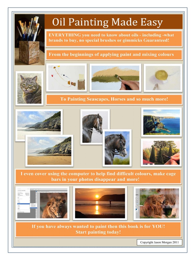 Painting Book | PDF | Color | Canvas