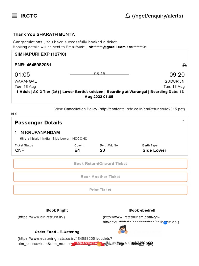 Irctc: (/nget/enquiry/alerts) | PDF | Payments | Financial Technology