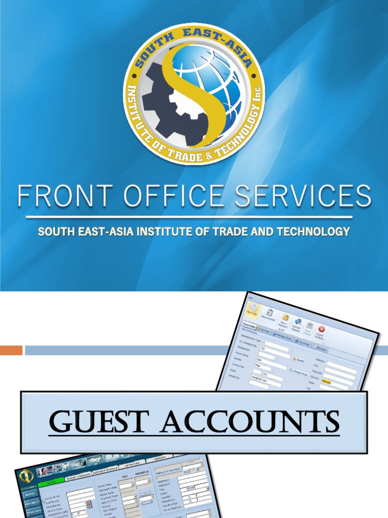 Fo - Lesson - Guest Accounts | PDF | Debits And Credits | Cheque