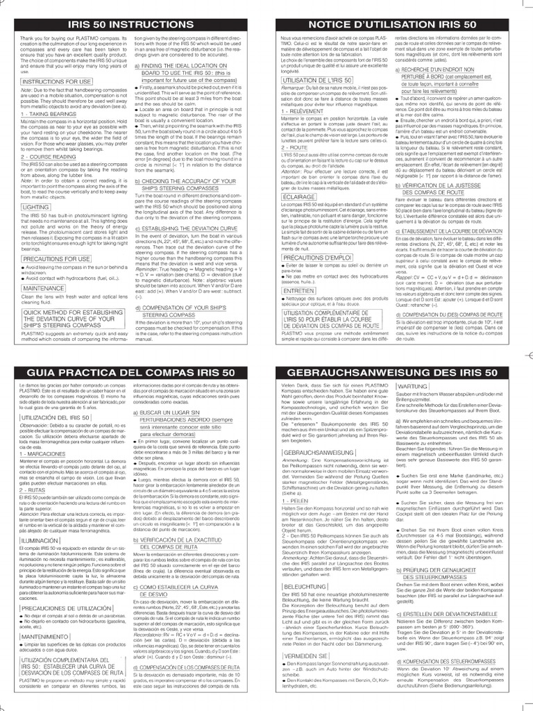 Notice D Utilisation Iris 50 FR | PDF