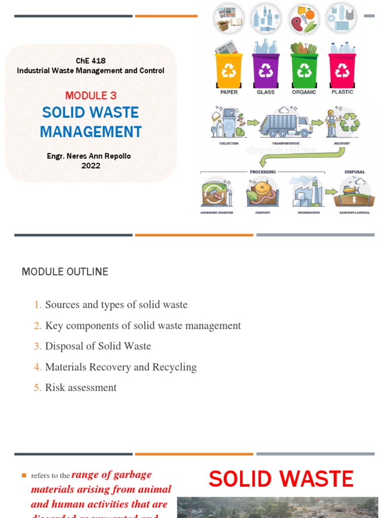 Solid Waste Management | PDF | Municipal Solid Waste | Waste