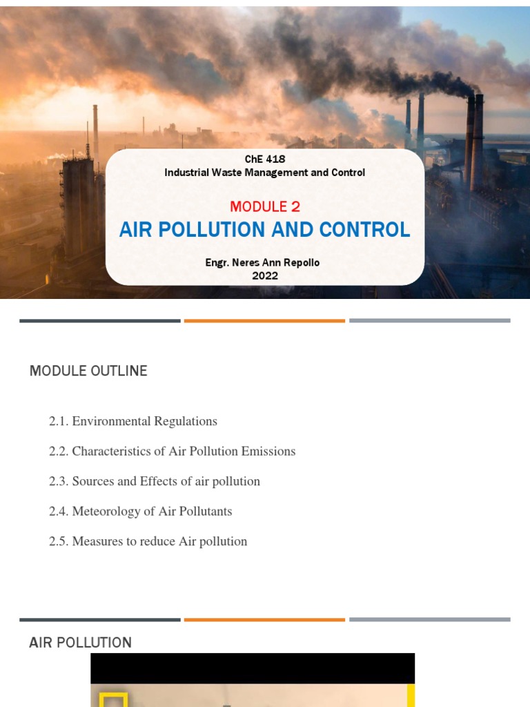 Module 2 - Air Pollution | PDF | Atmosphere Of Earth | Air Pollution