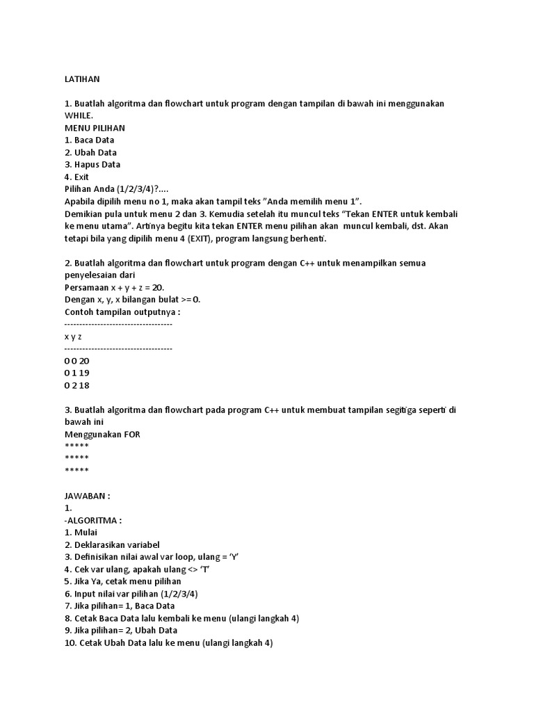Latihan Perulangan 7 | PDF