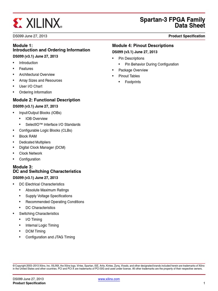 Fpga Spartan 3 | PDF | Field Programmable Gate Array | Information And Communications Technology