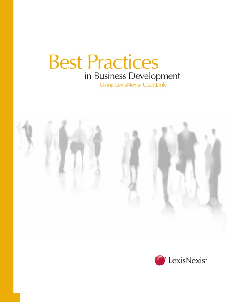 Best Practices For Business Development | PDF | Law Firm | Lexis Nexis
