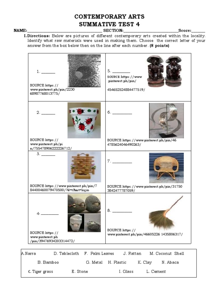 Summative Test and Performance Task 4 | PDF