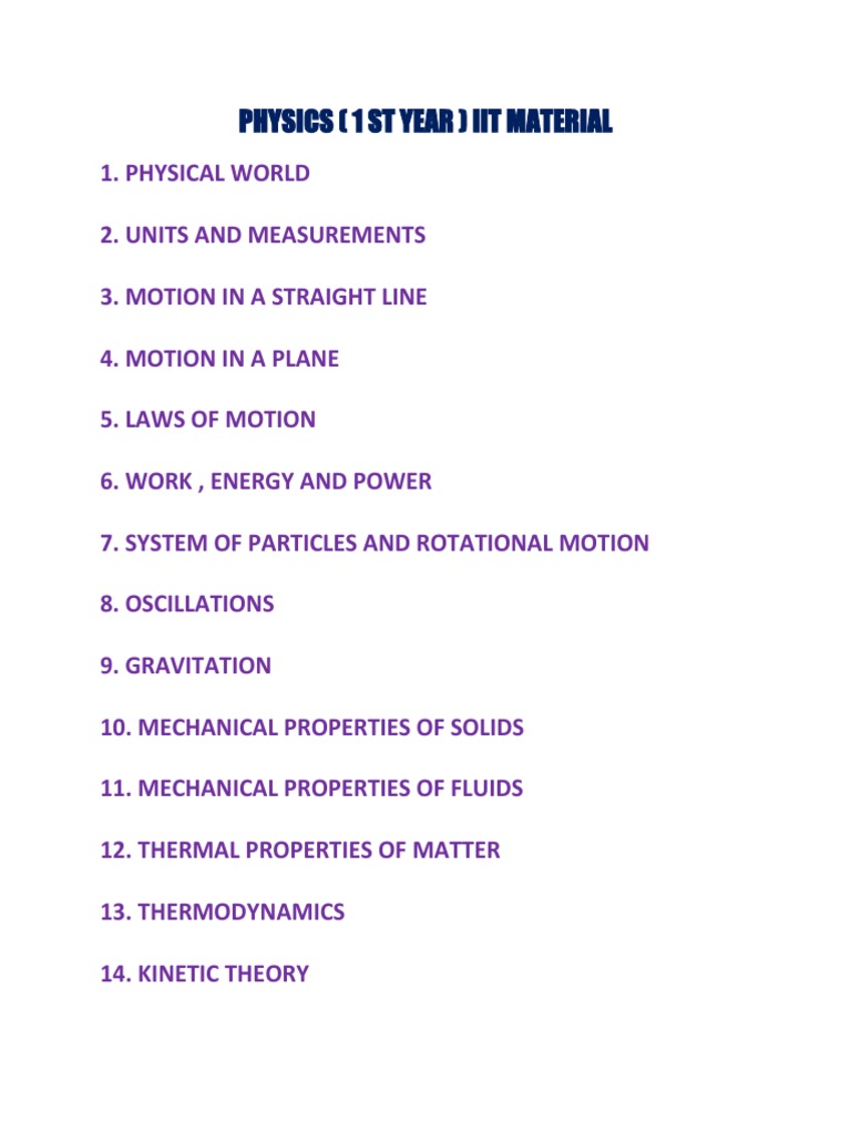Physics - 1 Iit Material | PDF | Observational Error | Significant Figures